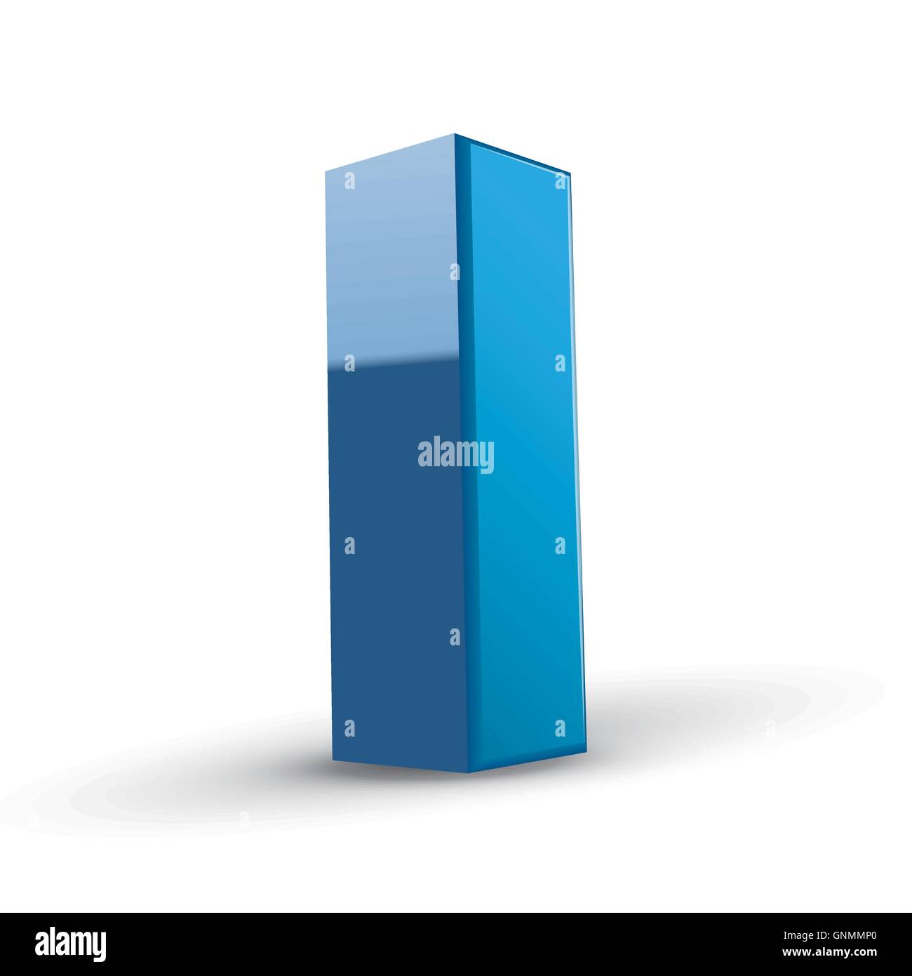 3D image blue letter I isolated on white background Stock Vector Image ...