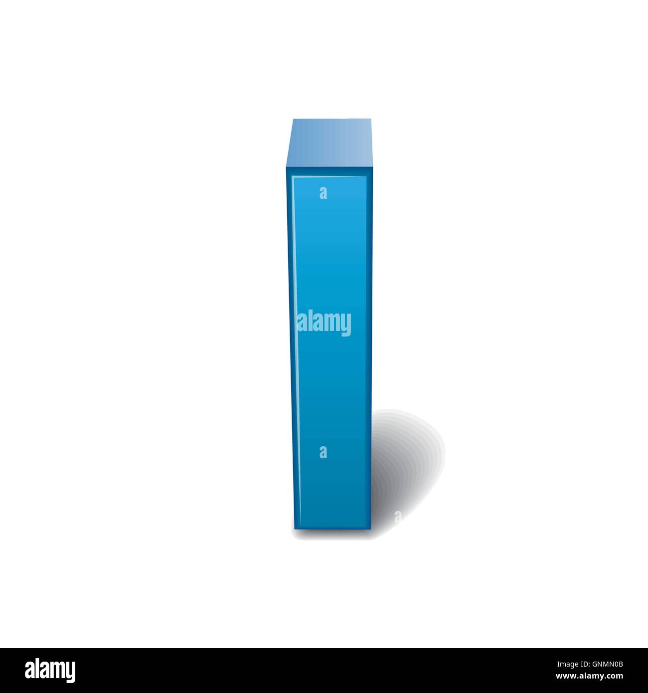 3D image blue letter I isolated on white background Stock Vector Image ...