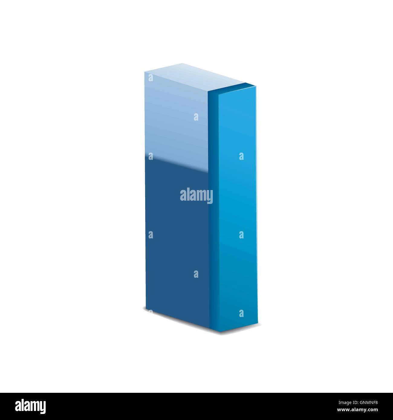 3D image blue letter I isolated on white background Stock Vector Image ...