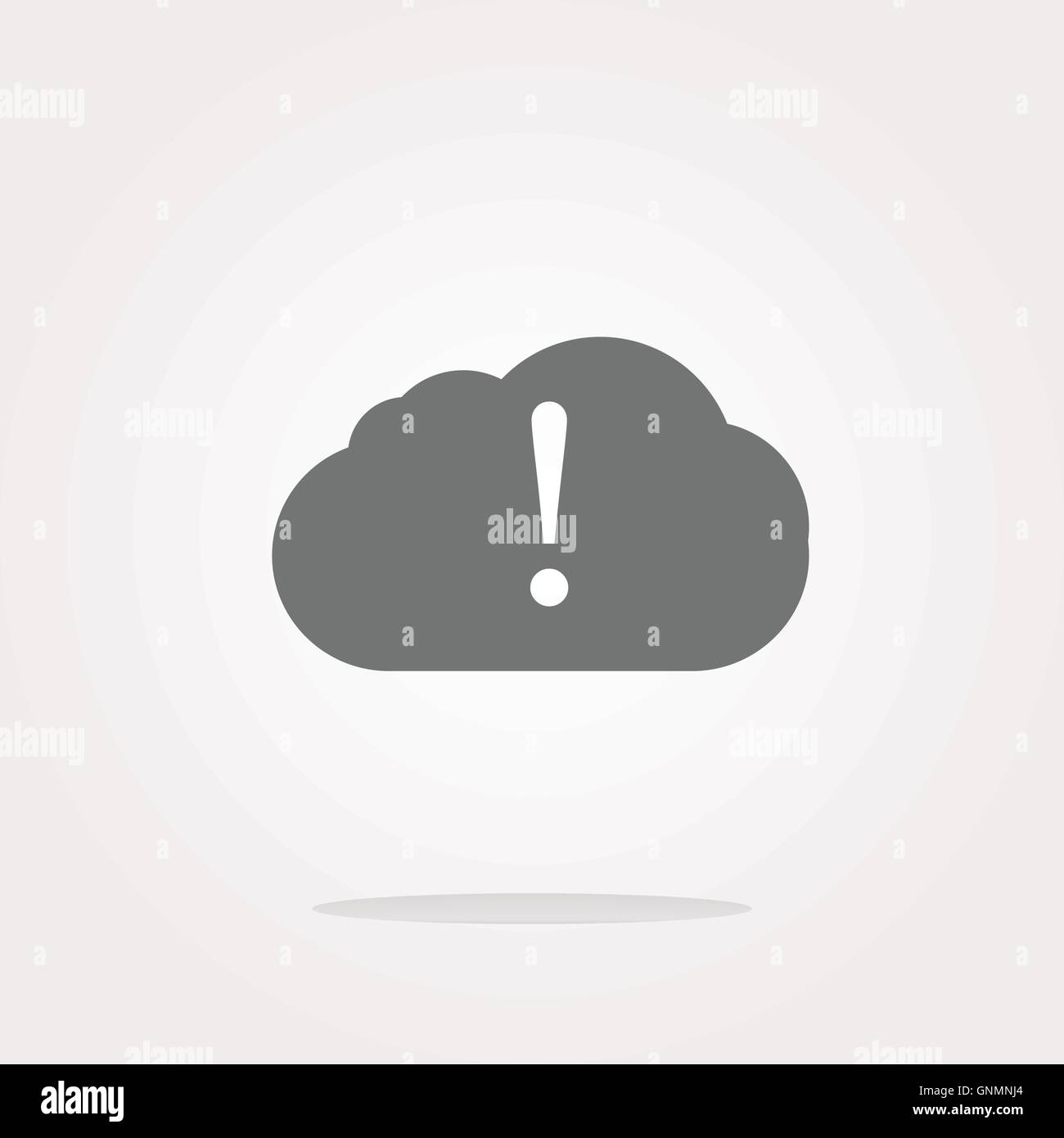 speech bubbles with exclamation mark web icon . Vector illustration ...