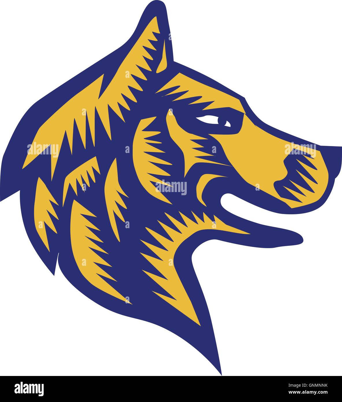 Linocut dog hi-res stock photography and images - Alamy