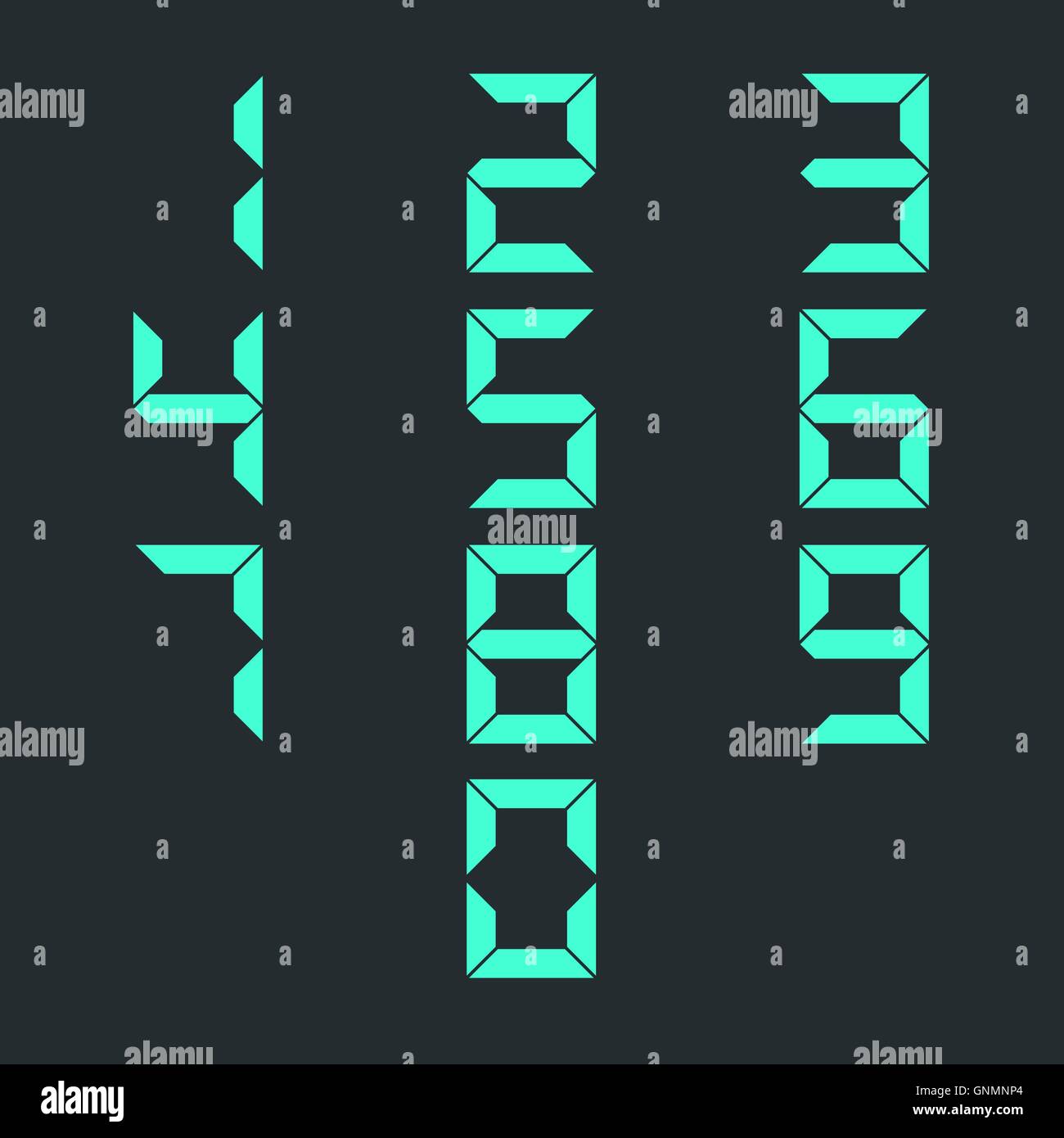 A set of numbers, vector illustration Stock Vector Image & Art - Alamy