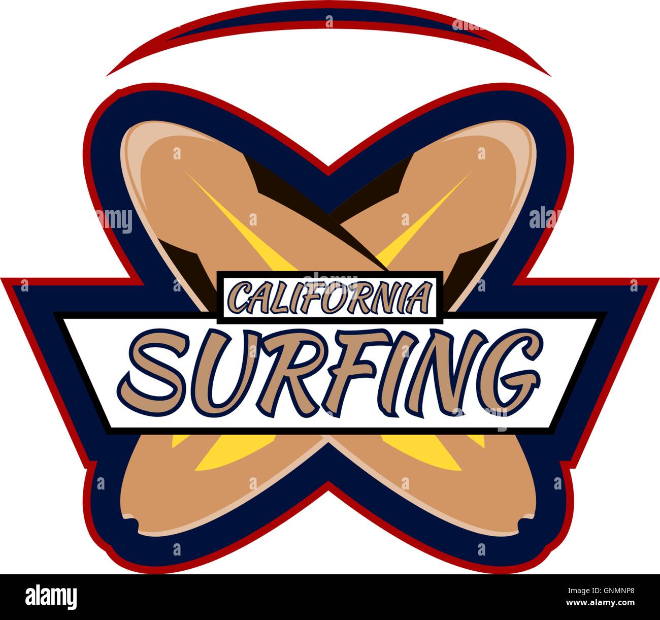 Surfing vector Stock Vector Images - Alamy