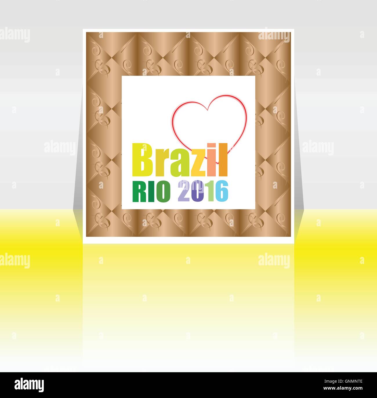 Background colors with the inscription Brazil Rio 2016. Vector ...