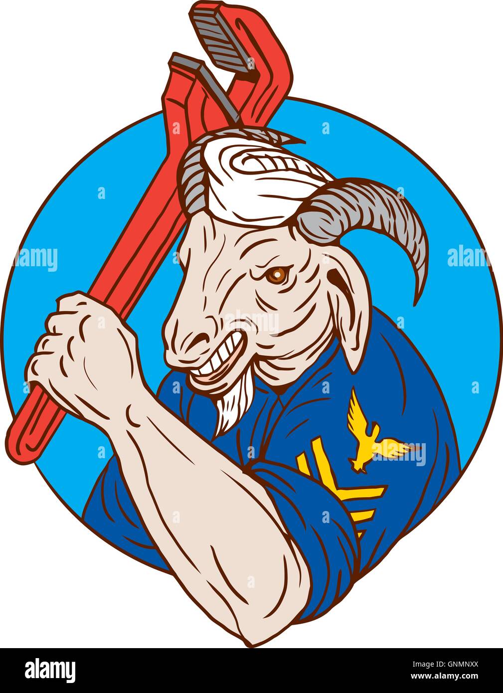 Navy goat Stock Vector Images - Alamy