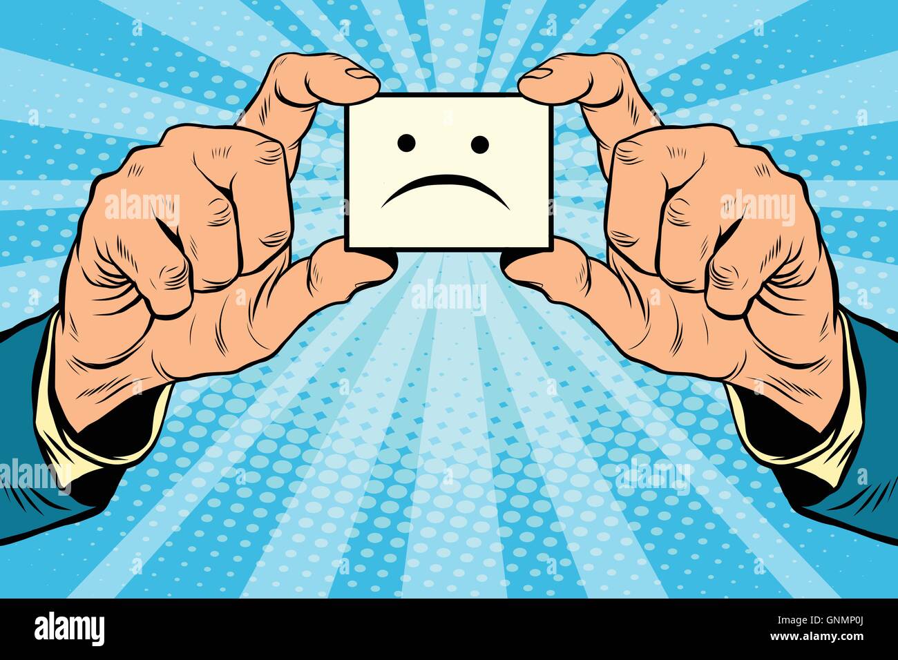 Sad hold Stock Vector Images - Alamy