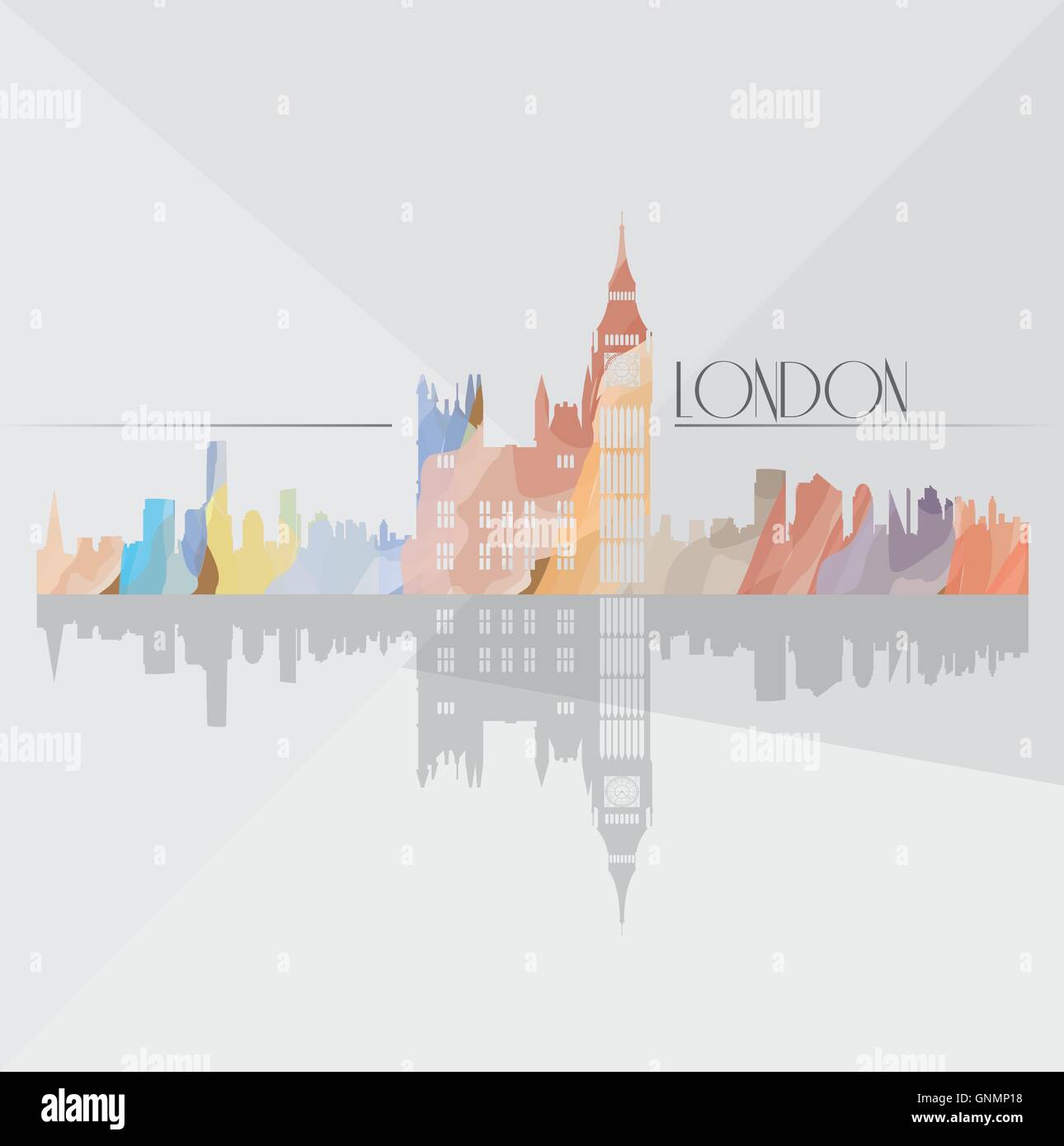 Grey clock tower Stock Vector Images - Alamy