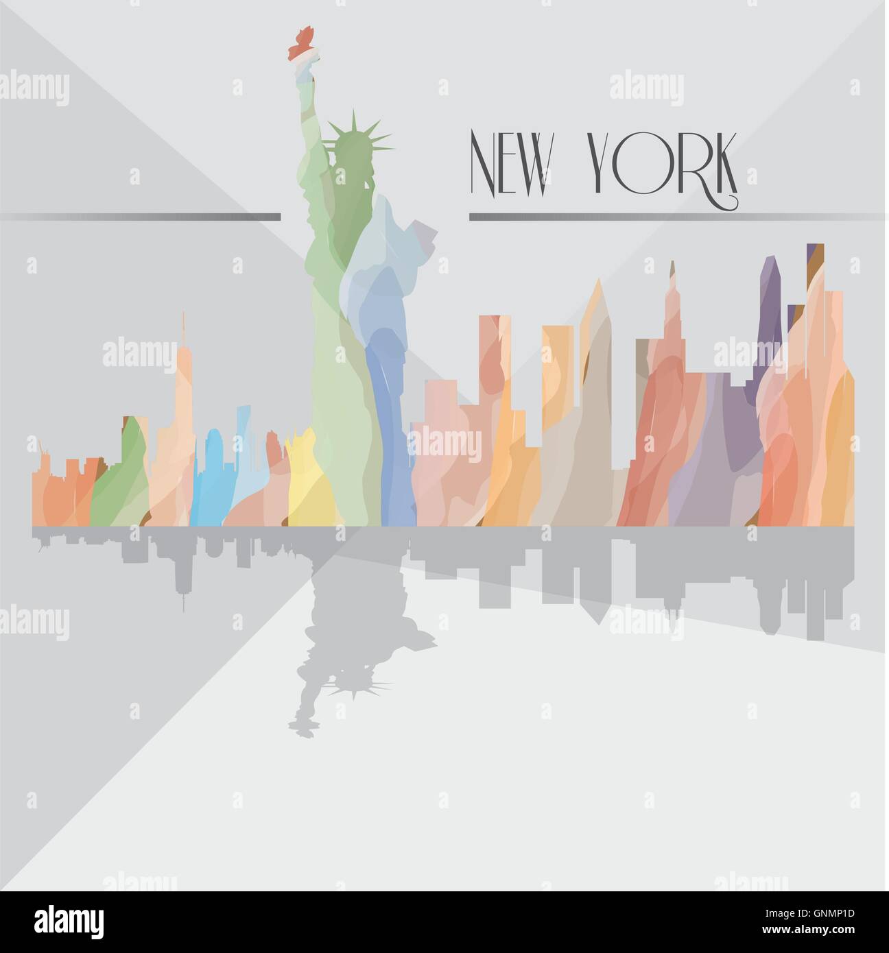 Statue of liberty view Stock Vector Images - Alamy