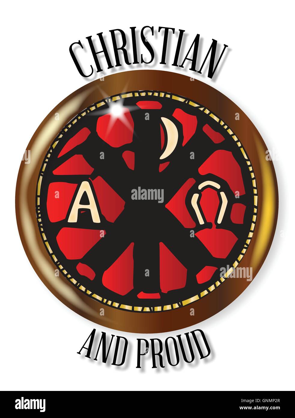 Christian And Proud Button Stock Vector Image & Art - Alamy