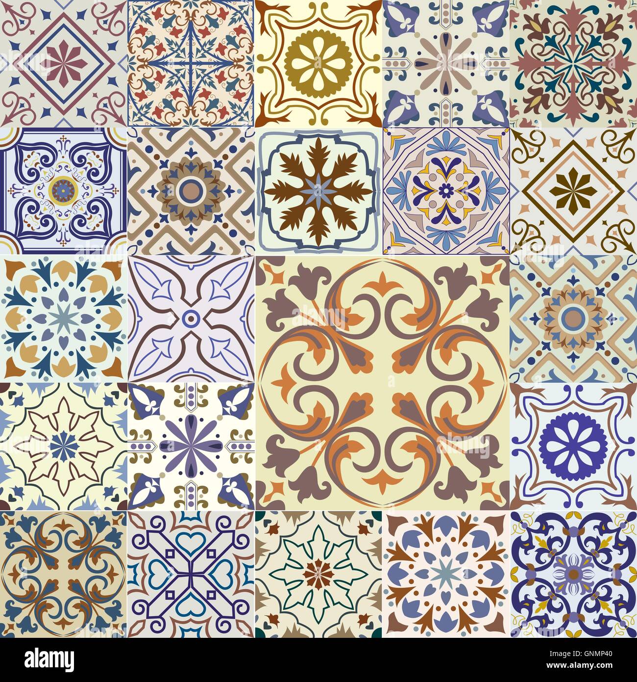 Big set of tiles background Stock Vector Image & Art - Alamy