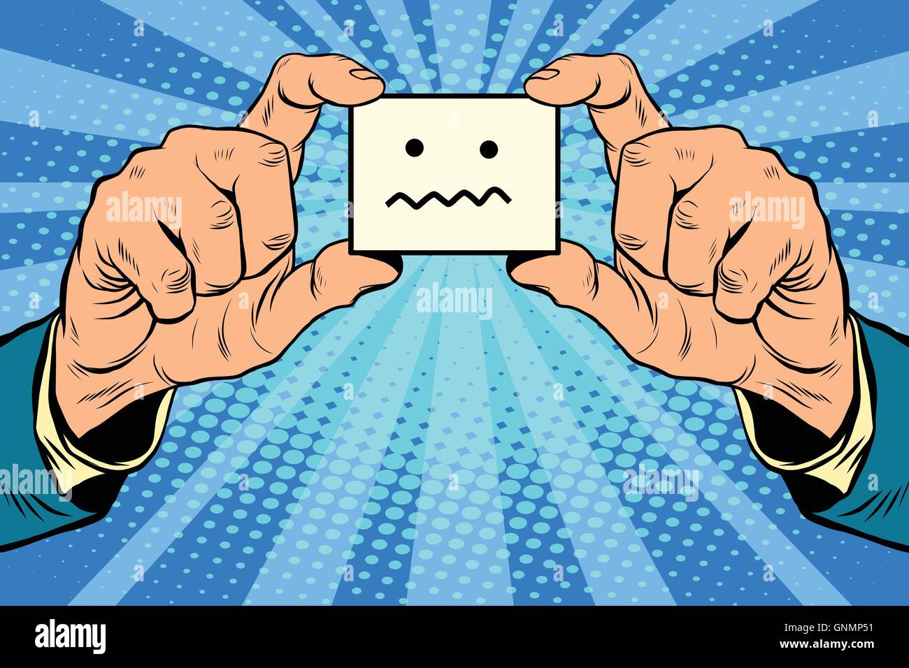 silence Smiley face in hands Stock Vector Image & Art - Alamy