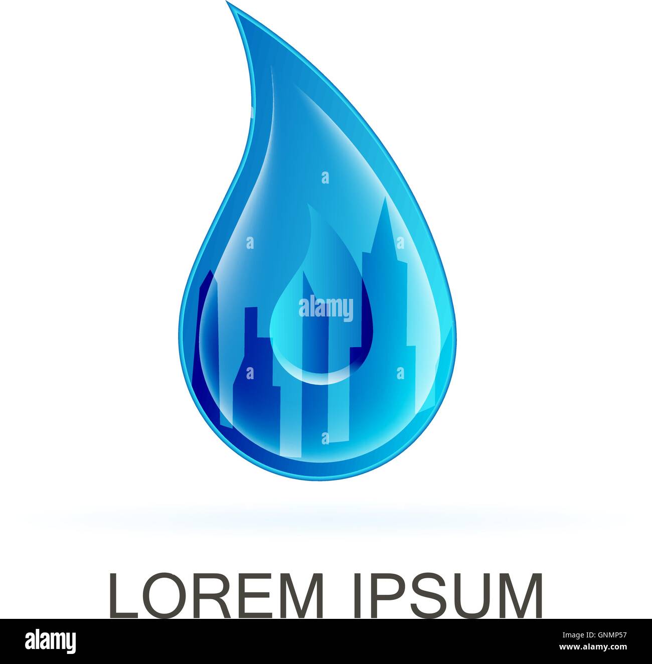 Natural mineral water illustration Stock Vector Images - Alamy