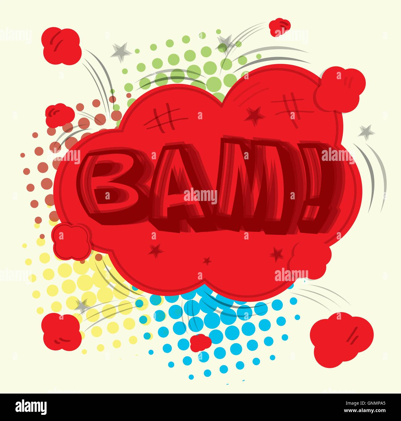 White textured background with an isolated comic expression Stock ...
