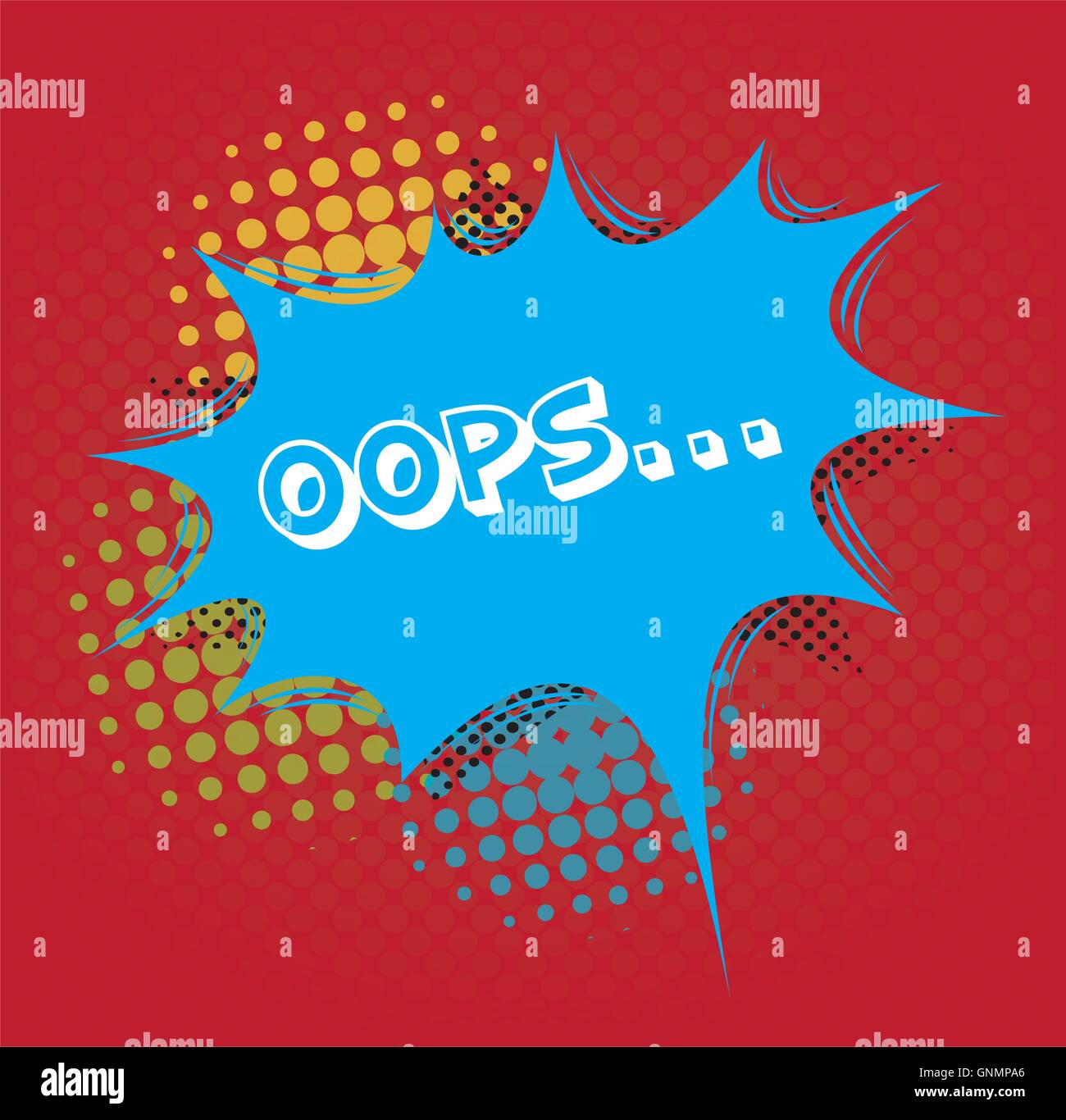 Isolated comic expression on a red textured background Stock Vector ...