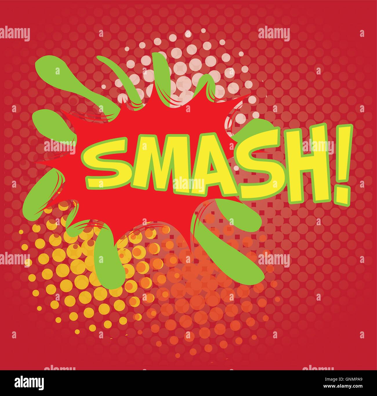 Isolated comic expression on a red textured background Stock Vector ...