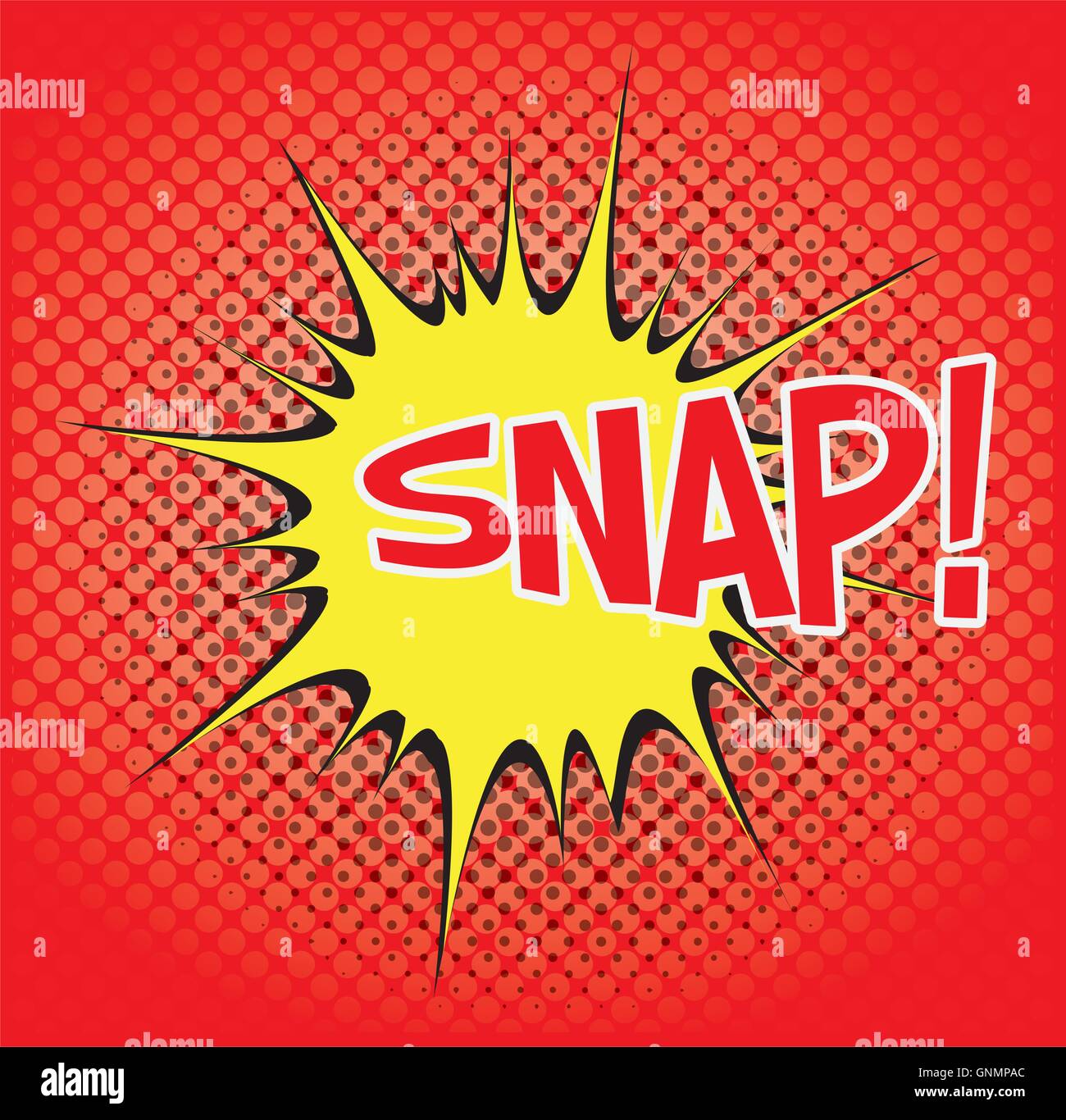 Isolated comic expression on a red textured background Stock Vector ...