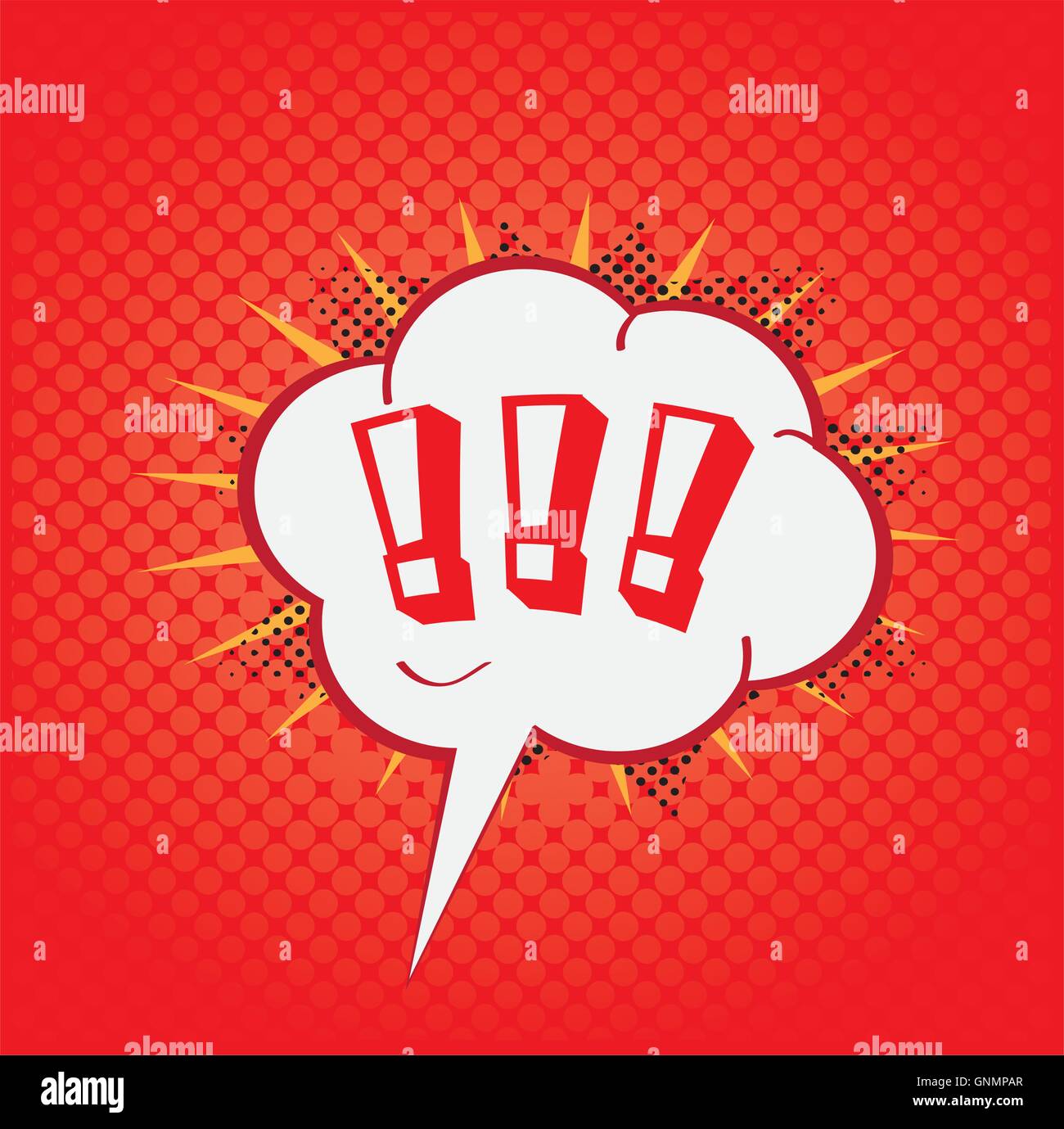 Isolated comic expression on a red textured background Stock Vector ...