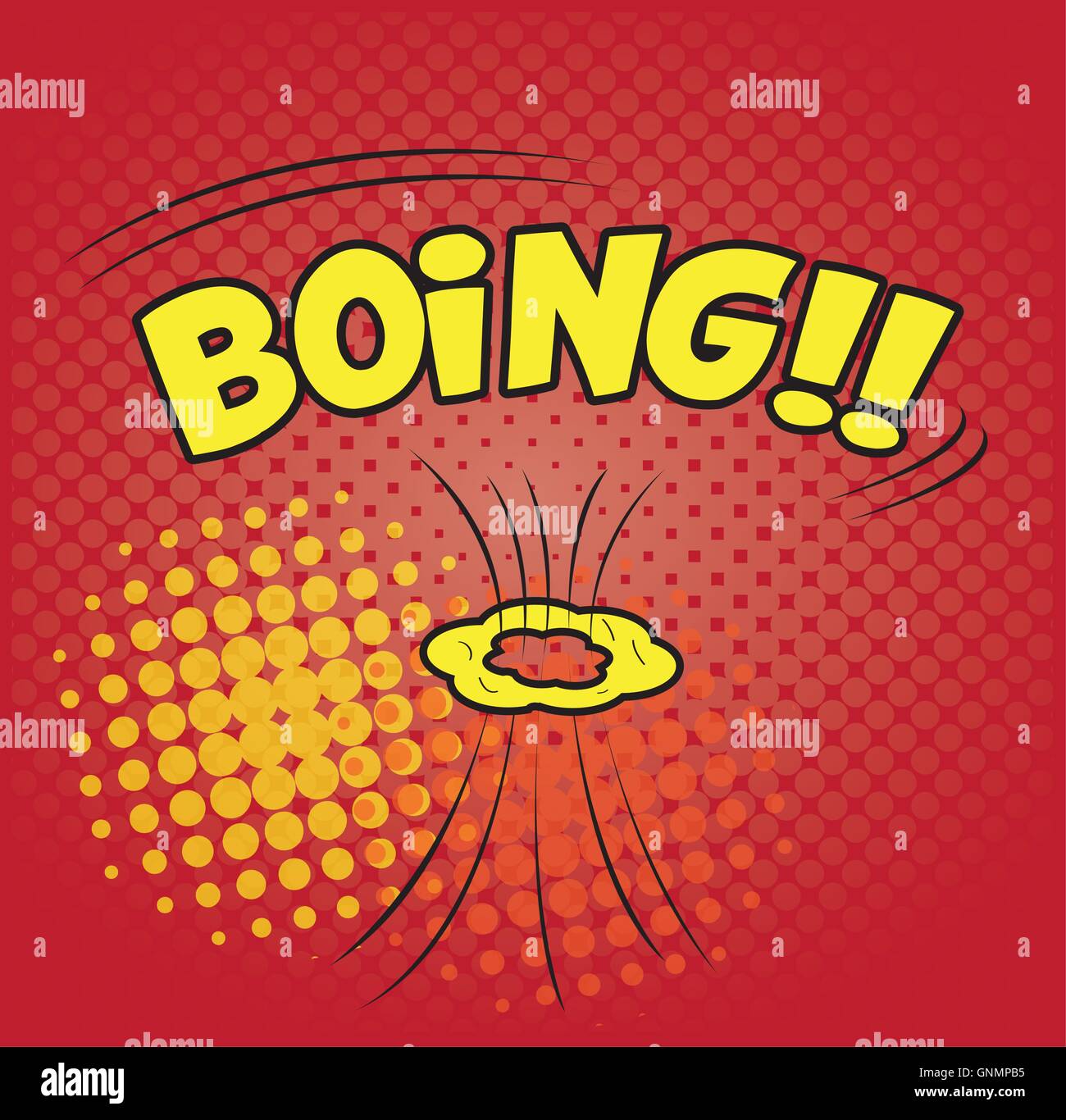 Isolated comic expression on a red textured background Stock Vector ...