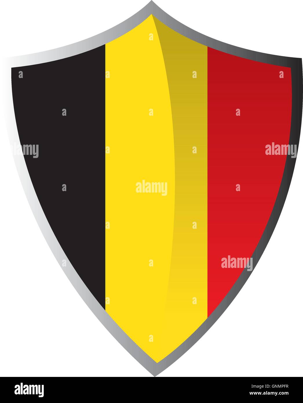 Isolated heraldry shield with the flag of Belgium on a white background Stock Vector Image & Art ...