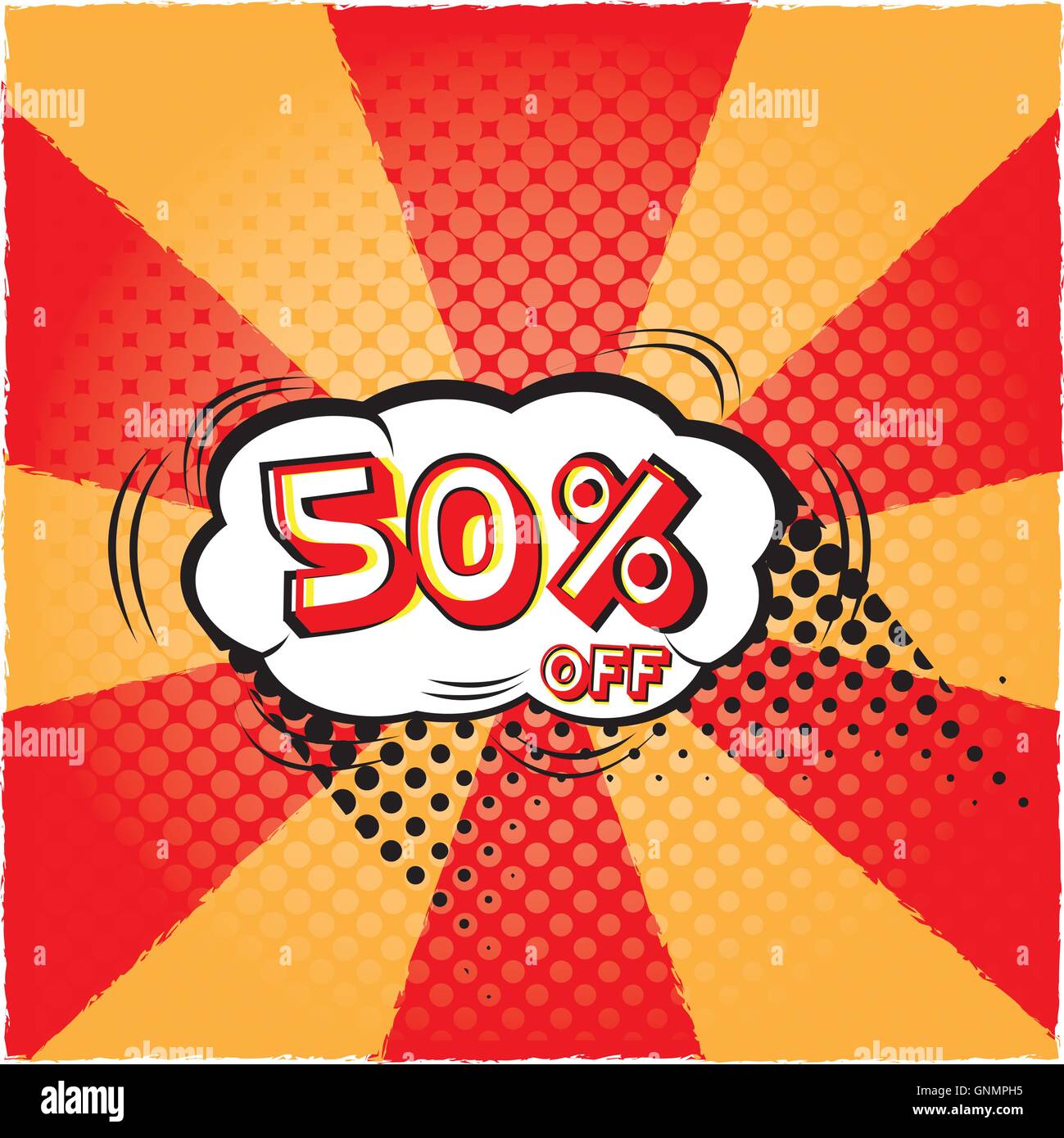 Isolated comic expressions for a discount purpose on a textured ...