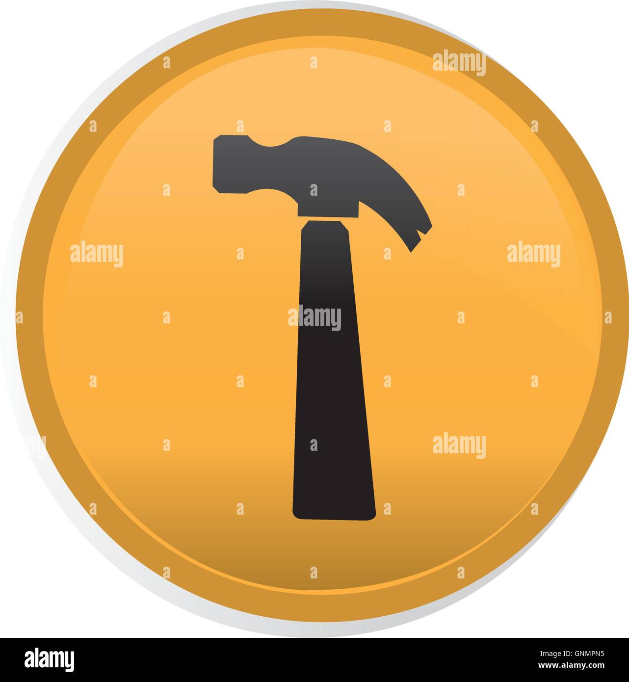 Color sticker hammer tool vector hi-res stock photography and images ...