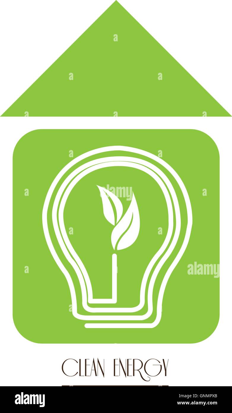 Clean energy concept illustration Stock Vector Image & Art - Alamy