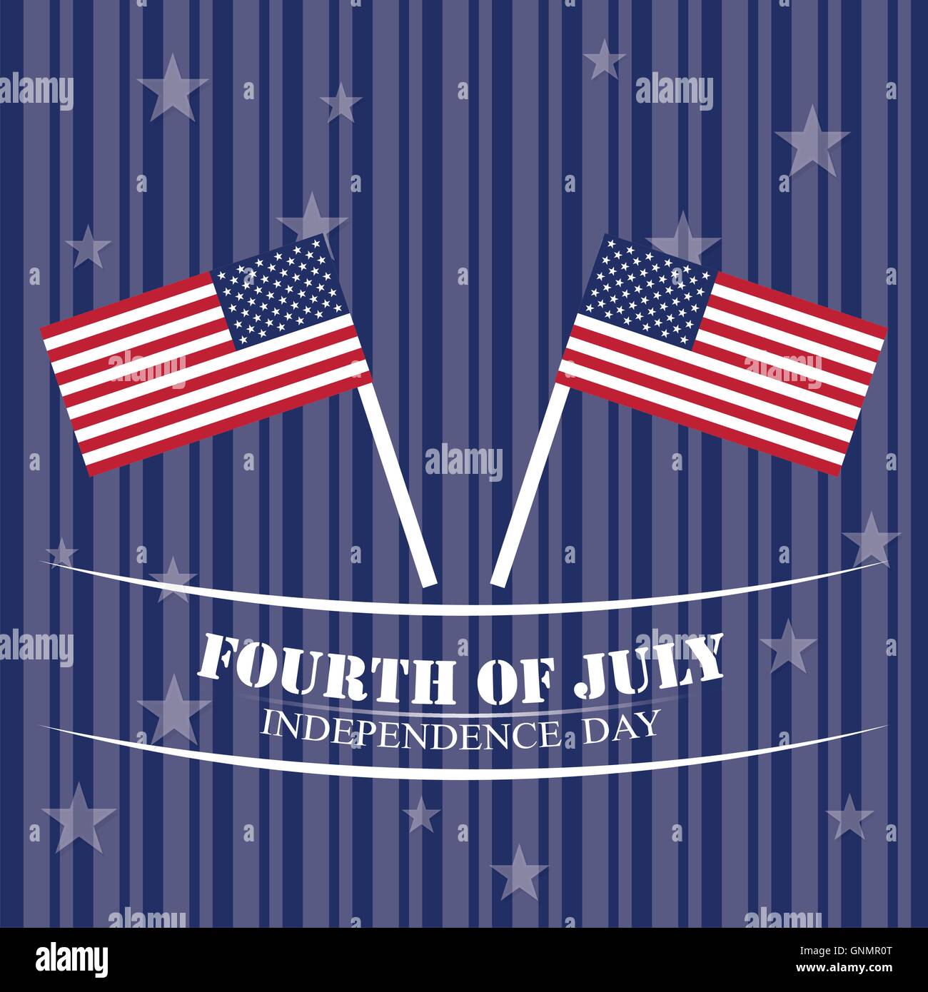 Textured background with a pair of american flags for independence day ...