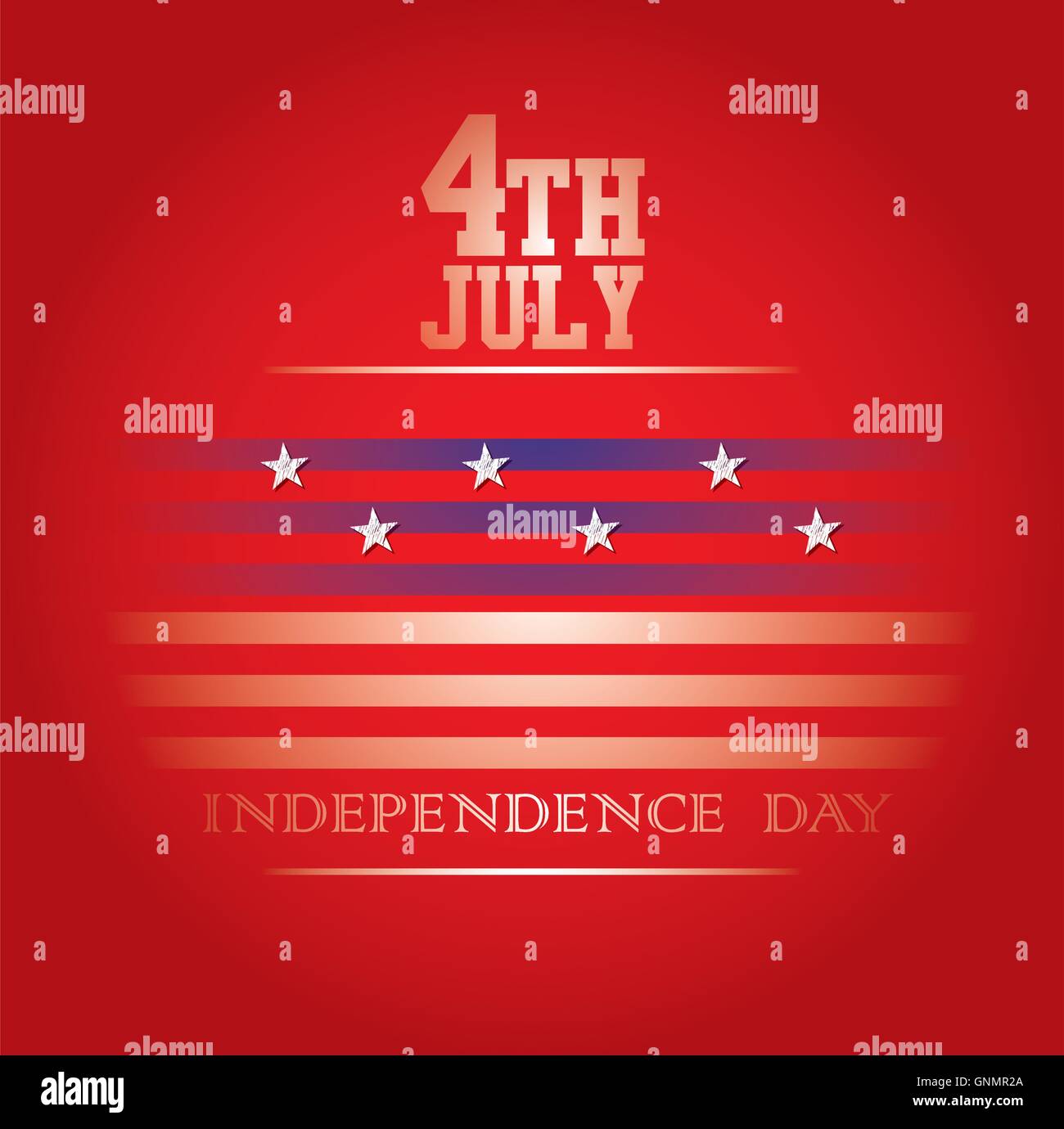 Red background with stripes, stars and text for independence day ...