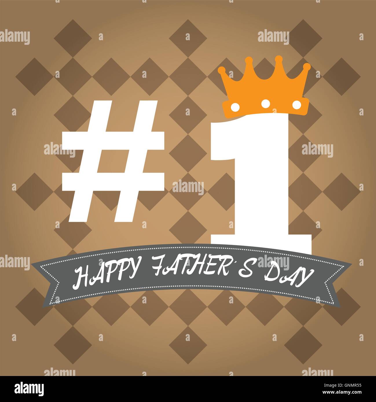 Textured background with text and a crown for father's day celebrations ...