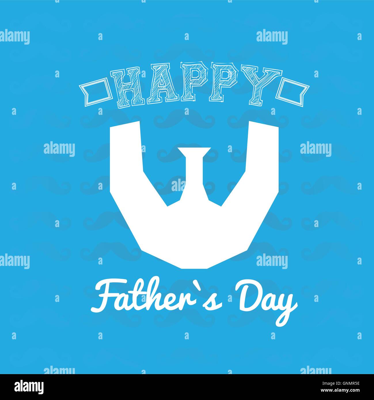 Colored background with text and a silhouette of a beard for father's ...