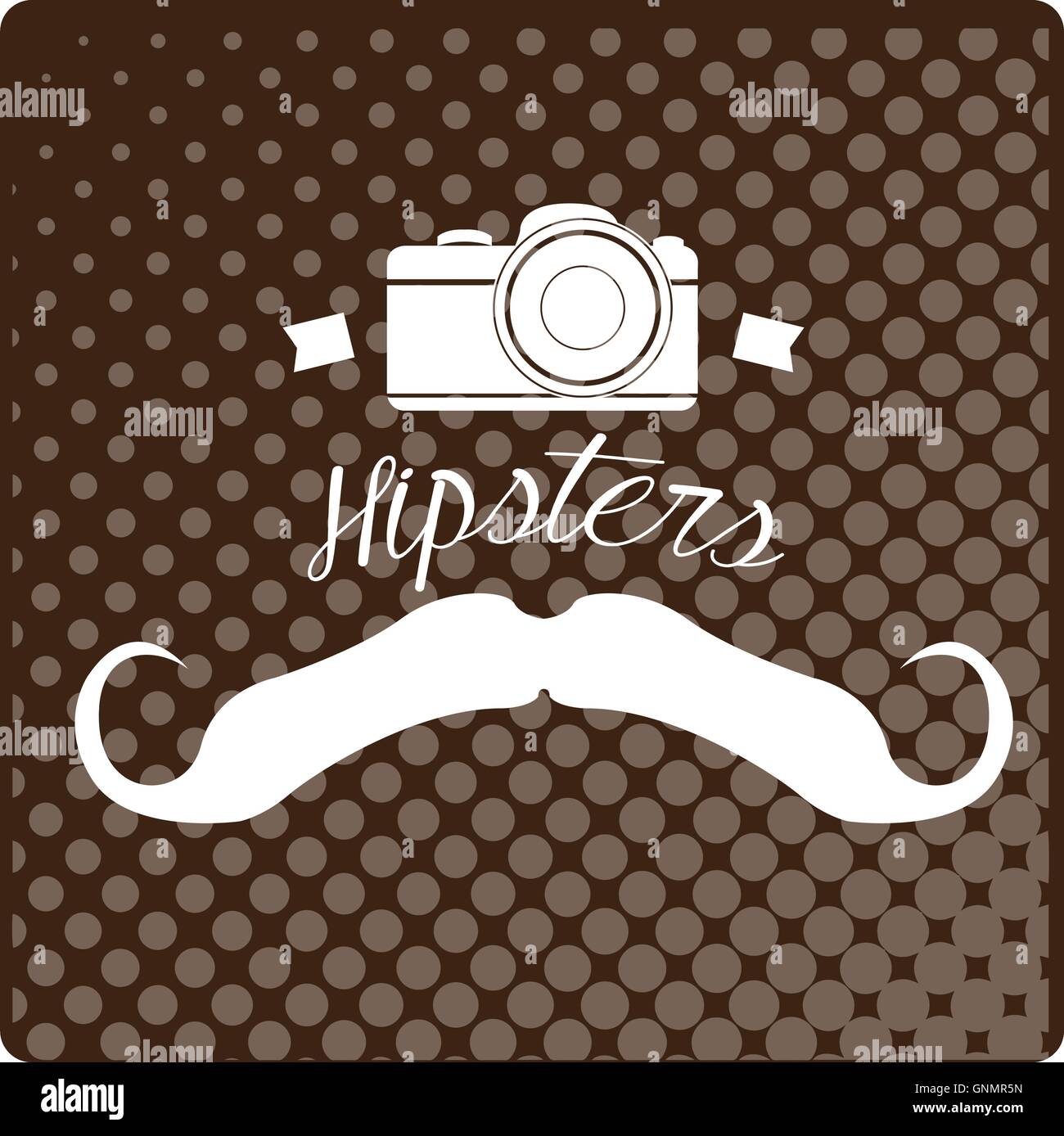 Textured background with silhouettes of a camera and a mustache Stock ...