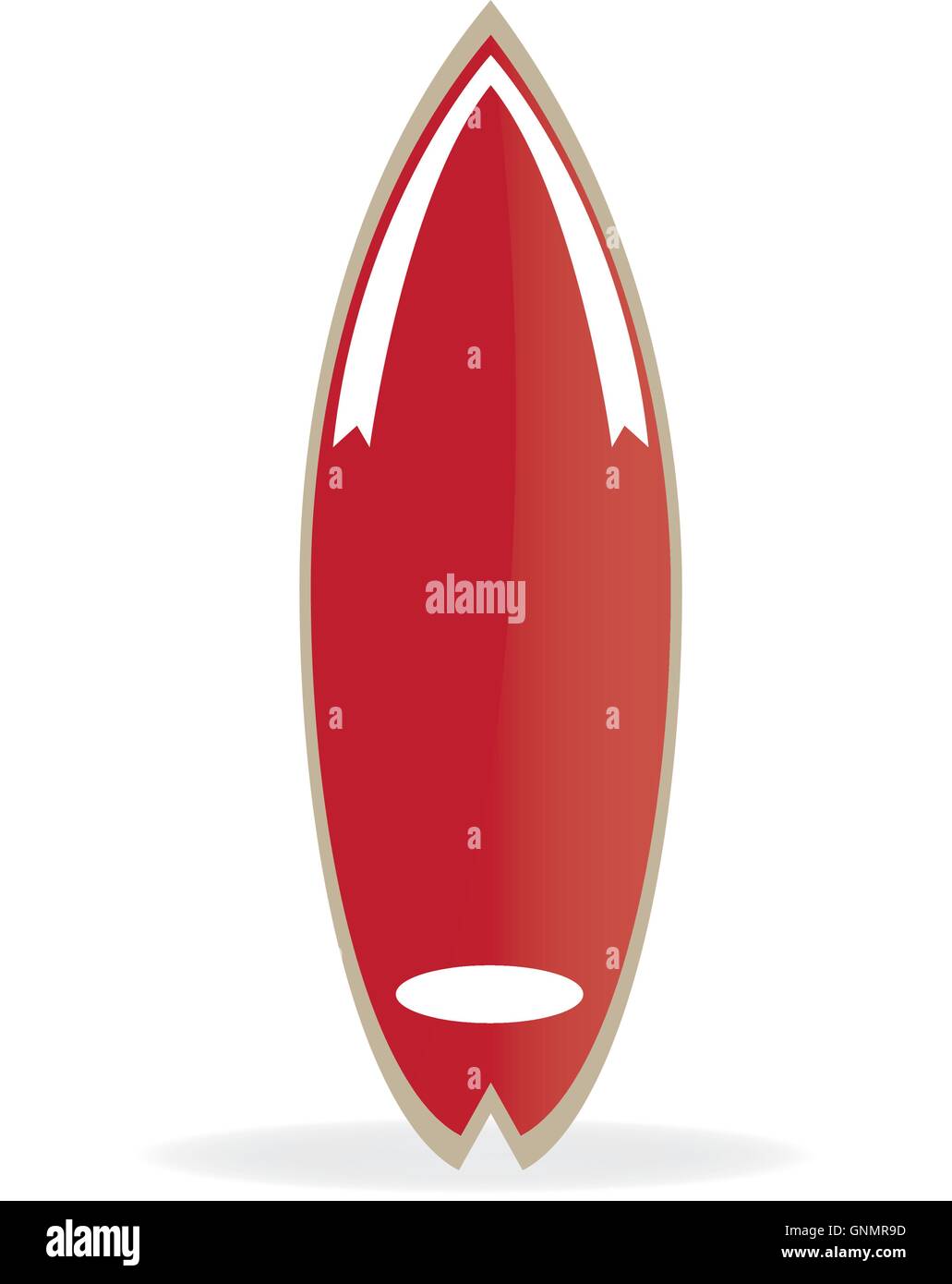 Isolated red surfboard on a white background Stock Vector Image & Art ...