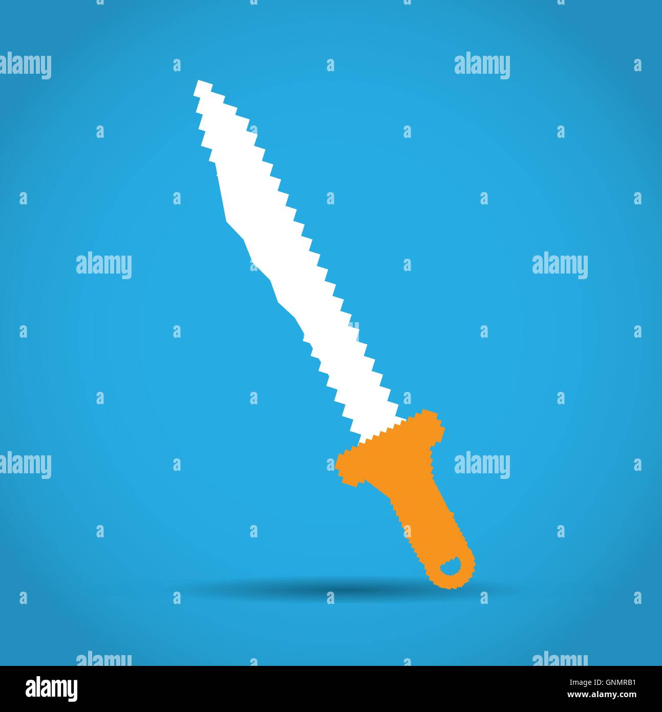 Blue sword game icon isolated Stock Vector Images - Alamy