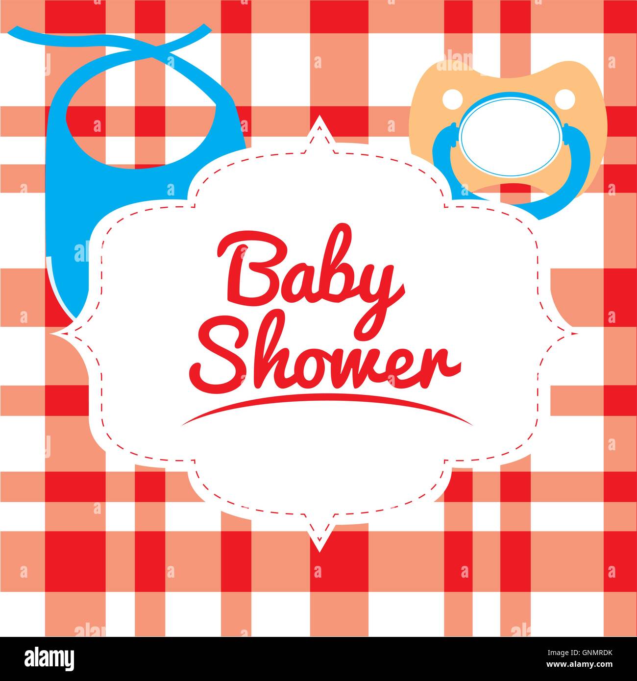 Isolated sticker with text on a textured background for baby showers ...