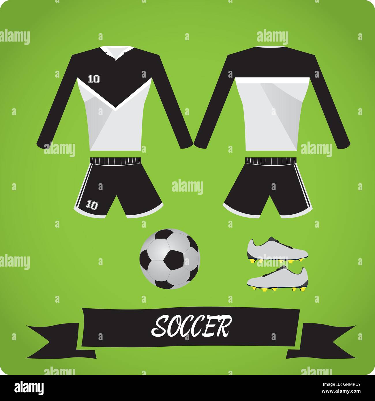 Soccer uniform vector vectors hi-res stock photography and images - Alamy