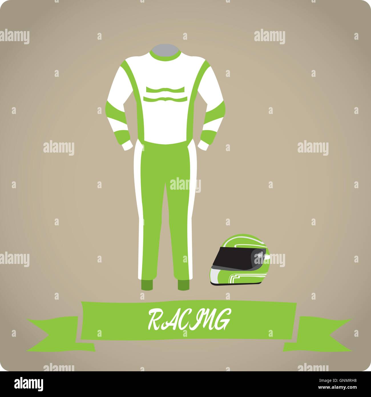 Racing objects, Sport uniform, Vector illustration Stock Vector Image ...