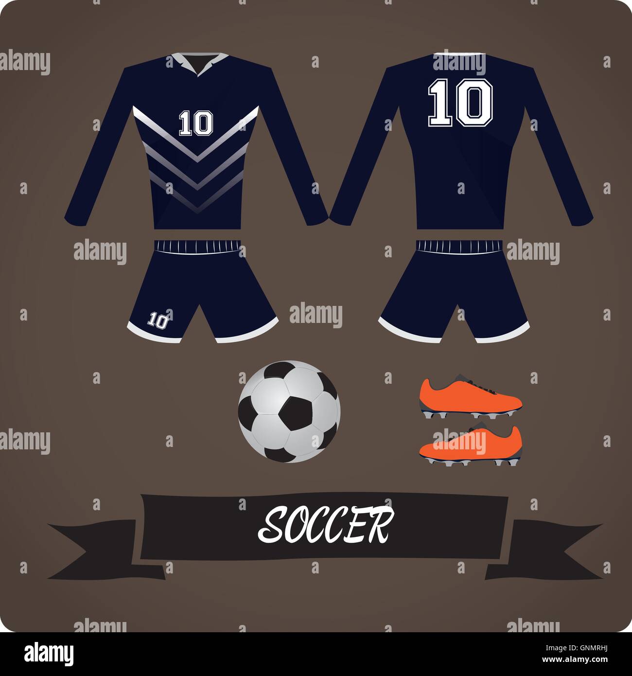 Soccer uniform vector vectors hi-res stock photography and images - Alamy