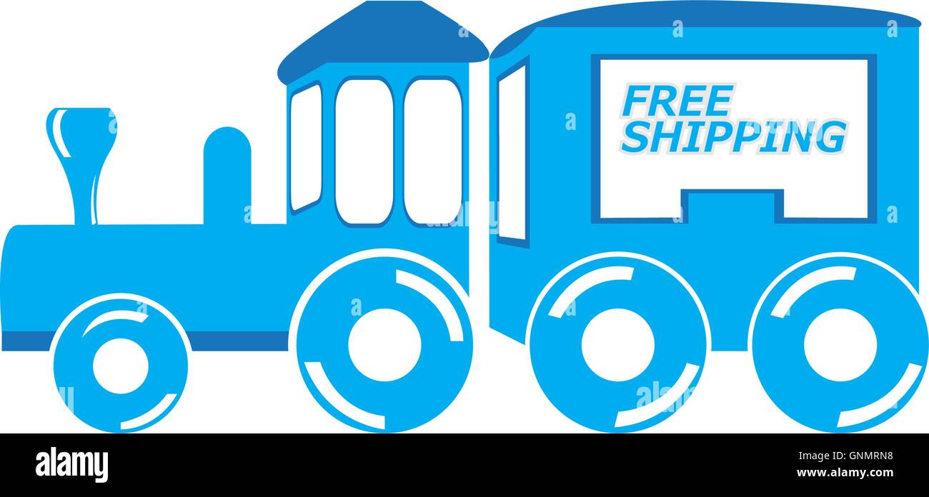 Goods train Stock Vector Images - Alamy