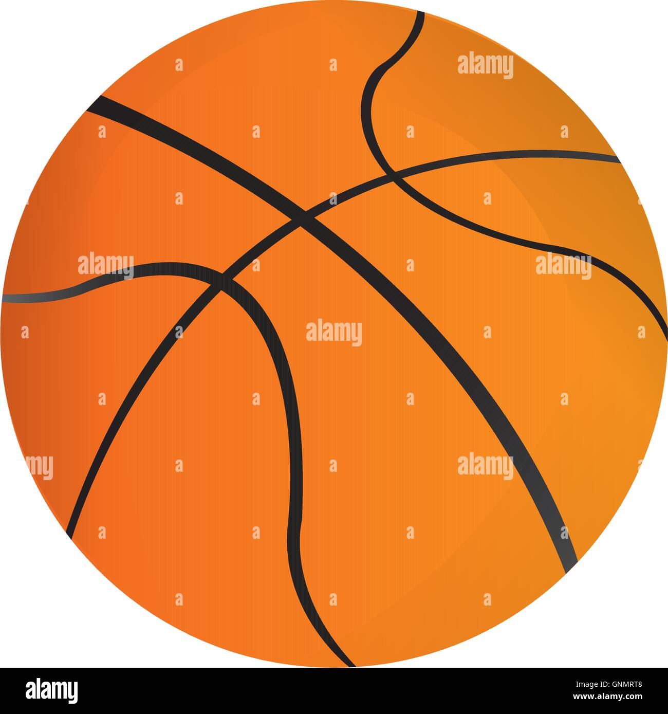 Isolated basketball ball on a white background Stock Vector Image & Art ...