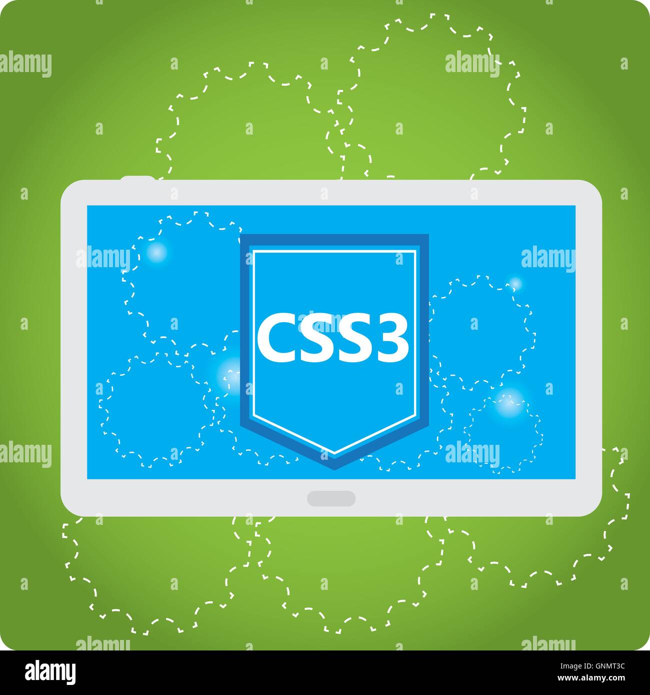 Css3 Web Design Programming Language Vector Illustration Stock Vector Image And Art Alamy