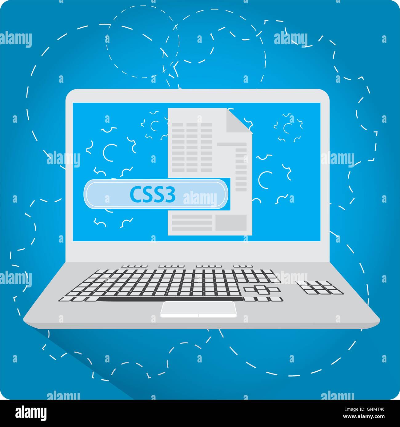Css3 Web Design Programming Language Vector Illustration Stock Vector Image And Art Alamy