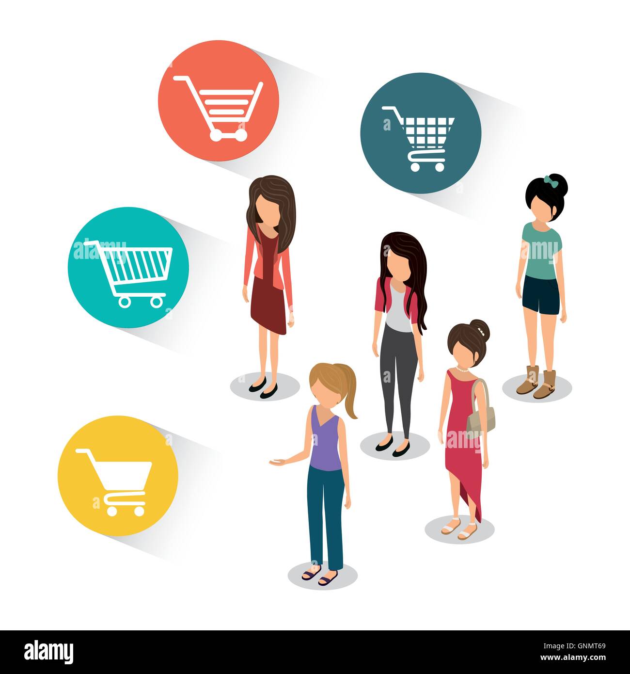 shopping market shop store icon set Stock Vector Image & Art - Alamy