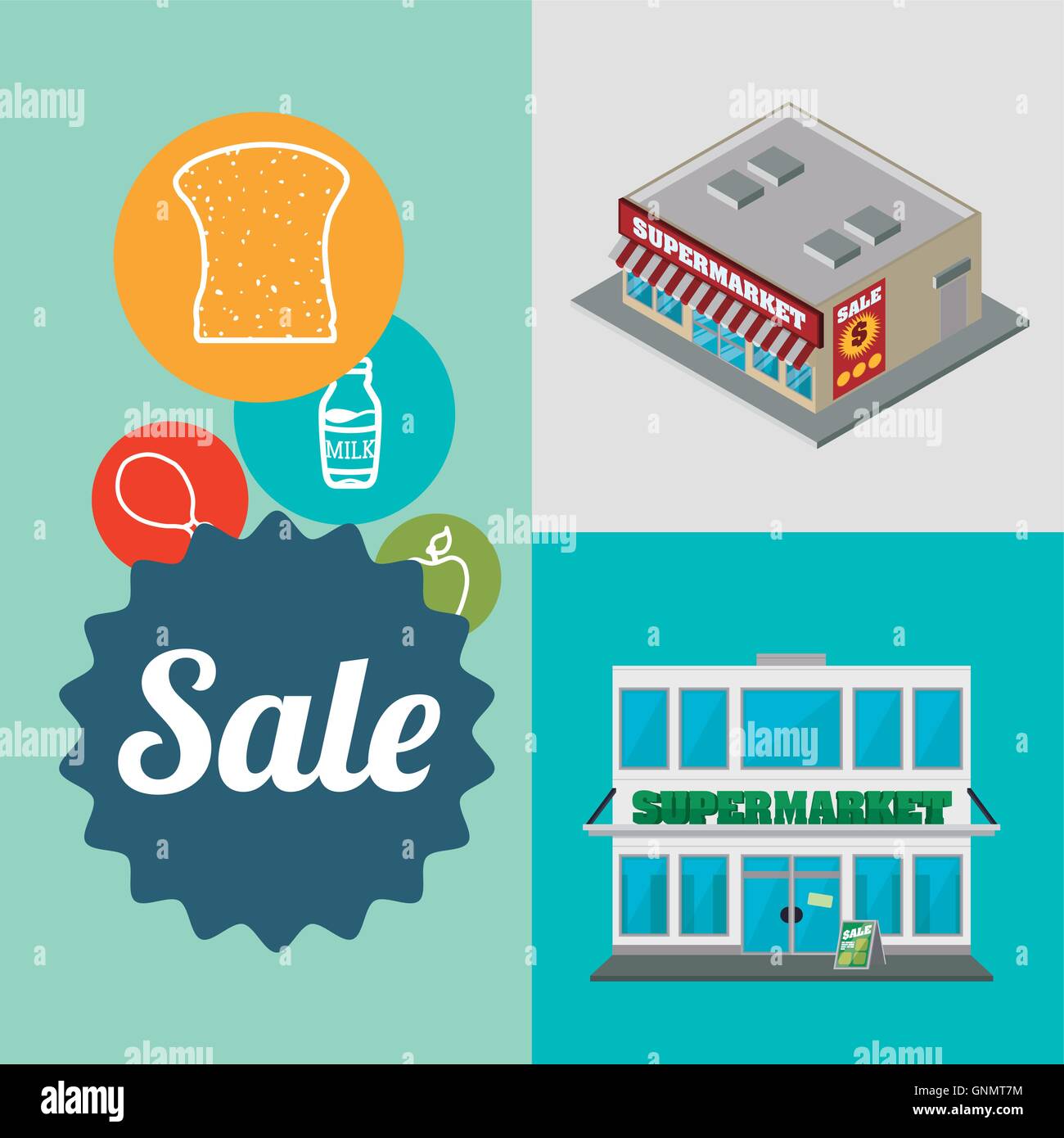 shopping market shop store icon set Stock Vector Image & Art - Alamy