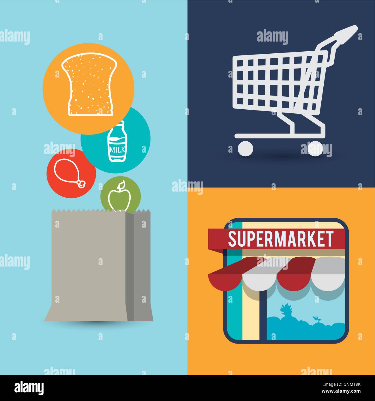 shopping market shop store icon set Stock Vector Image & Art - Alamy