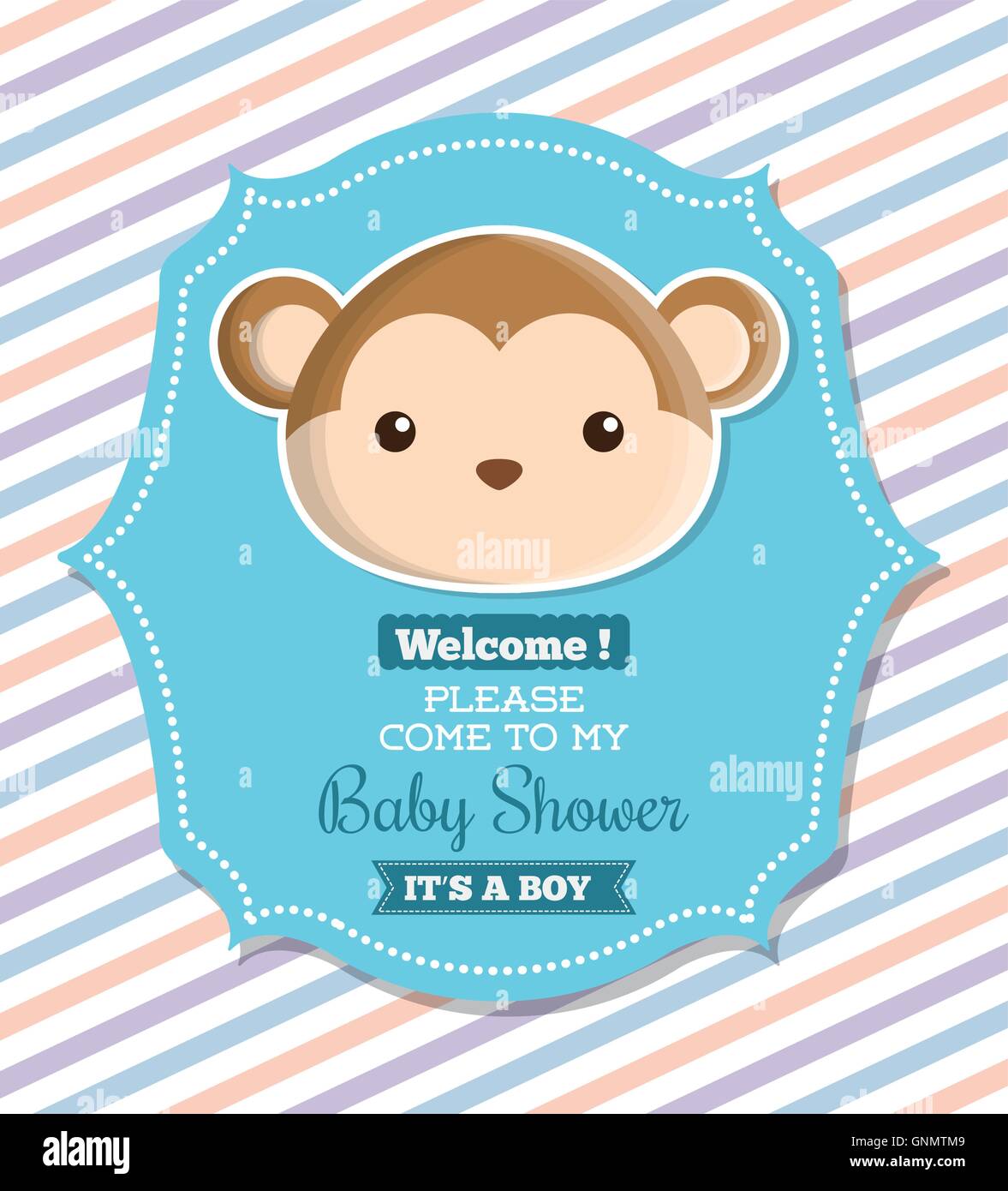 baby shower card design Stock Vector Image & Art - Alamy