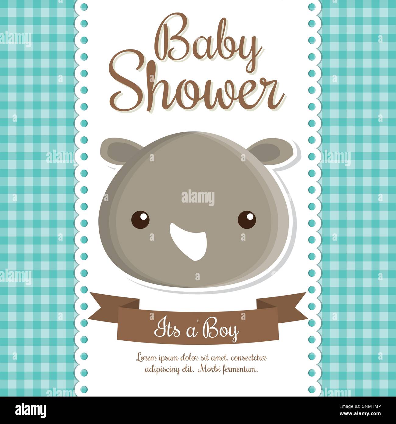 baby shower card design Stock Vector Image & Art - Alamy
