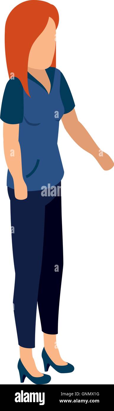 avatar woman standing Stock Vector Image & Art - Alamy