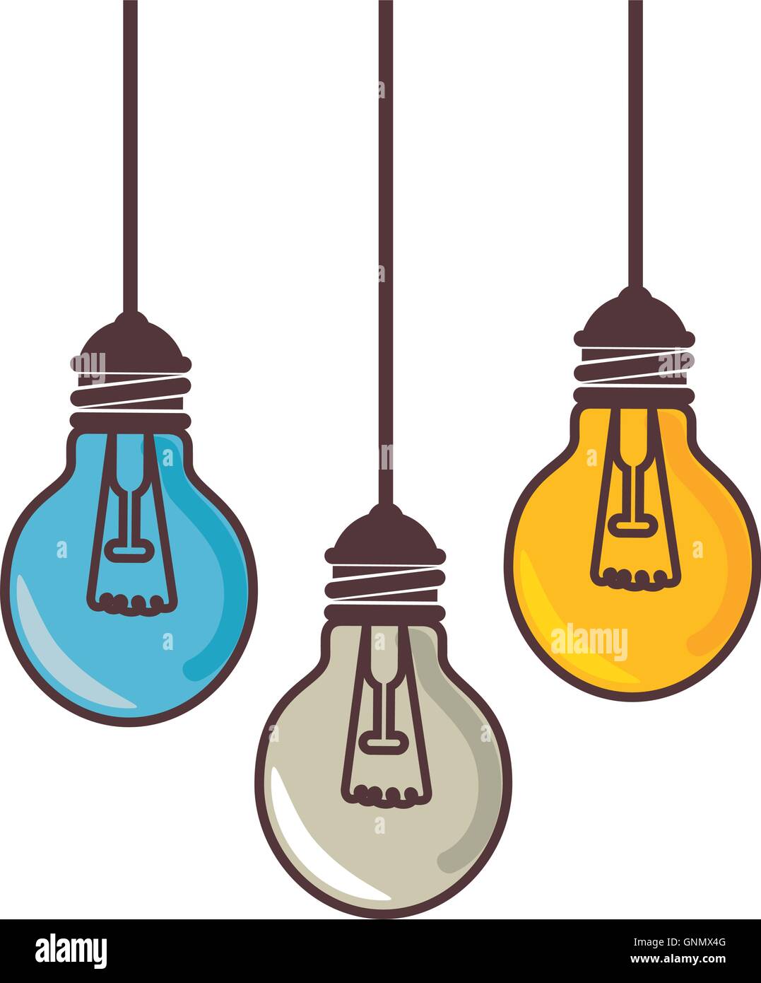 bulb power light Stock Vector Image & Art - Alamy