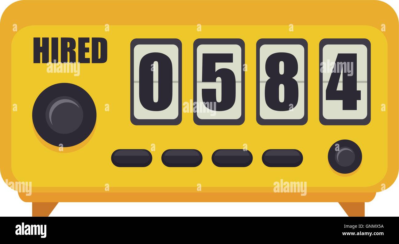 taxi meter device Stock Vector Image & Art - Alamy