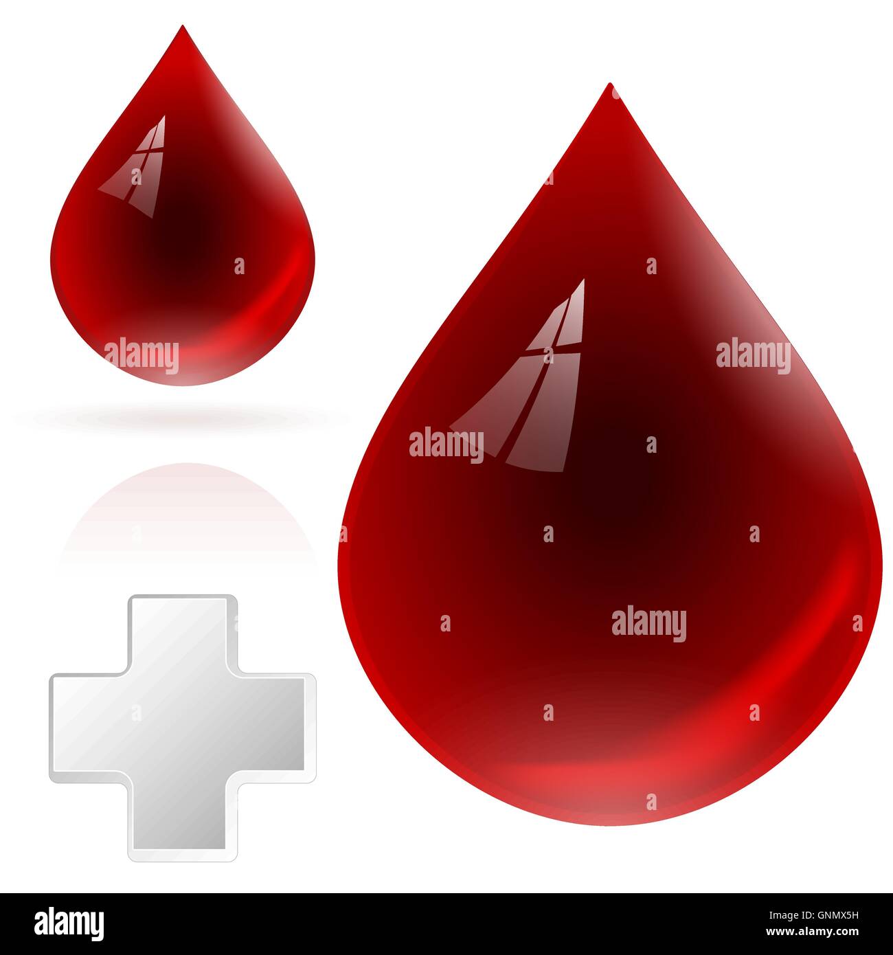 Blood drop isolated on white background Stock Vector Image & Art - Alamy